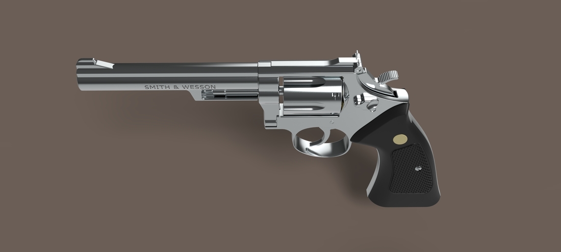 3D Printed Revolver Smith & Wesson Model 22 by CosplayItemsRock | Pinshape