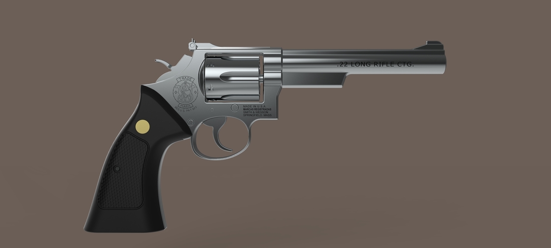 3D Printed Revolver Smith & Wesson Model 22 by CosplayItemsRock | Pinshape