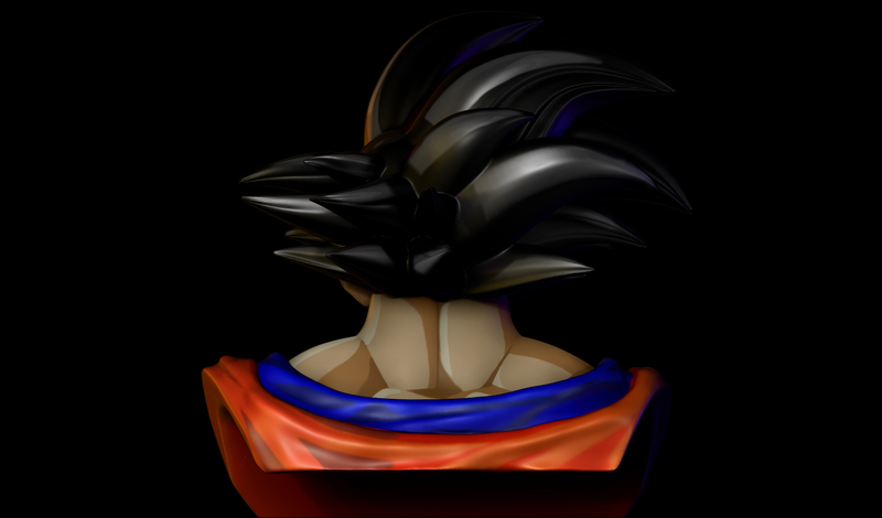 Goku bust - Pinshape