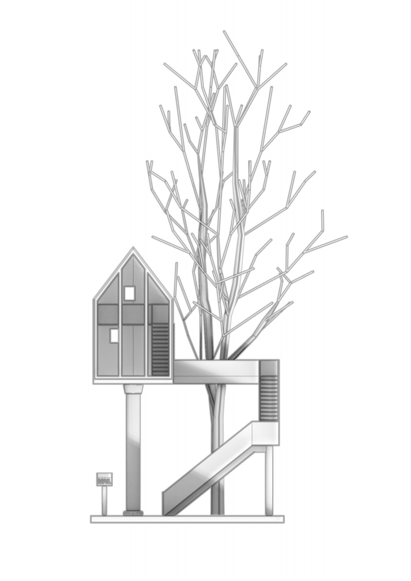 Tree house Lampshape 3D printing model - Pinshape