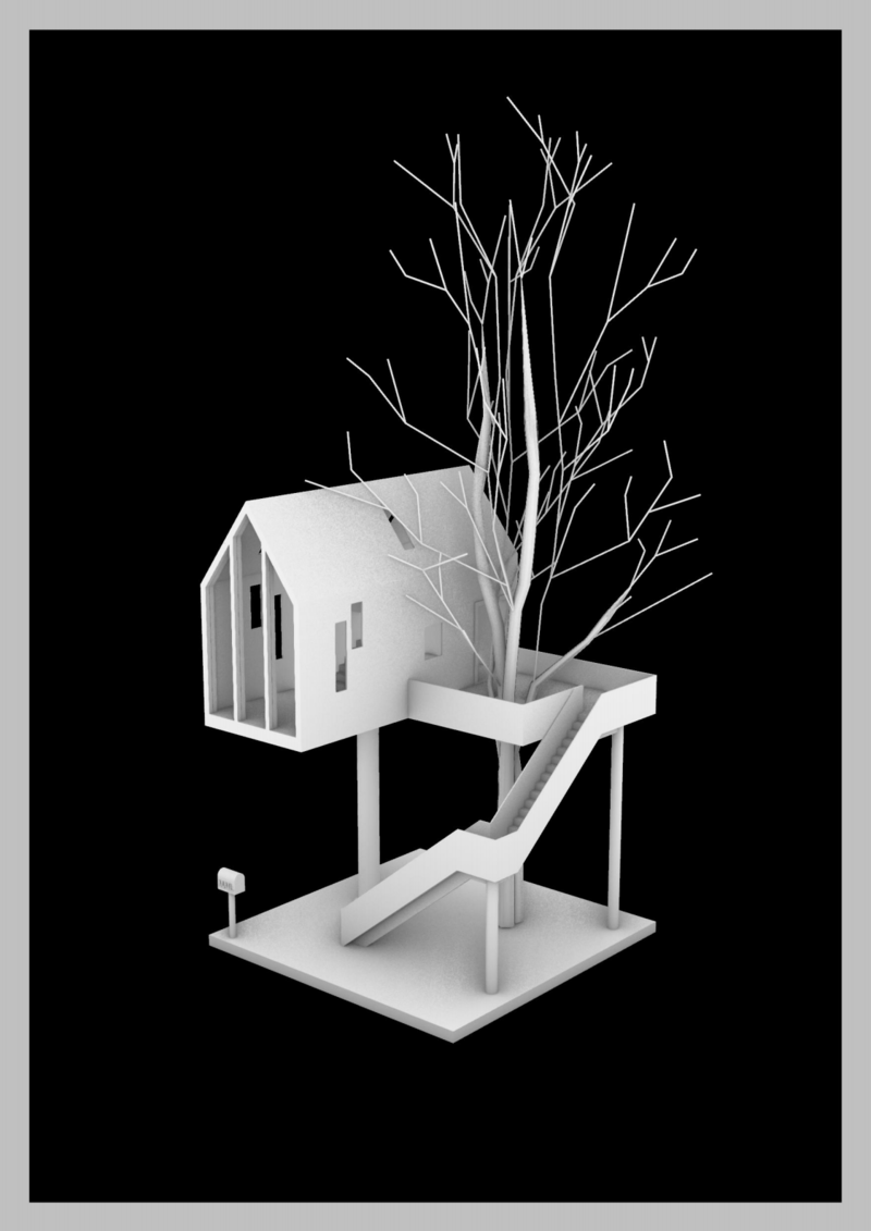 Tree house Lampshape 3D printing model - Pinshape