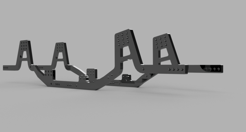 Redcat everest gen 7 rails / frame - Pinshape