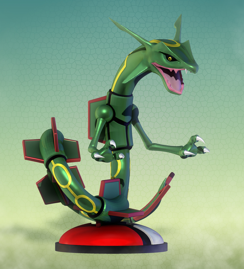POKEMON RAYQUAZA FOR 3D PRINT - Pinshape
