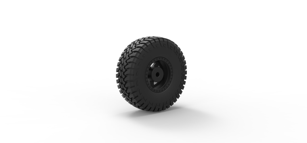 3D Printed Wheel of Trophy truck by TechItemsRock | Pinshape