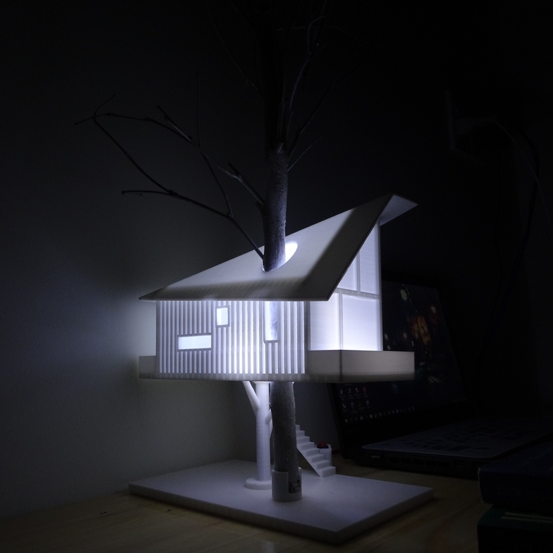 Treehouse Lampshape model for 3d printer - Pinshape