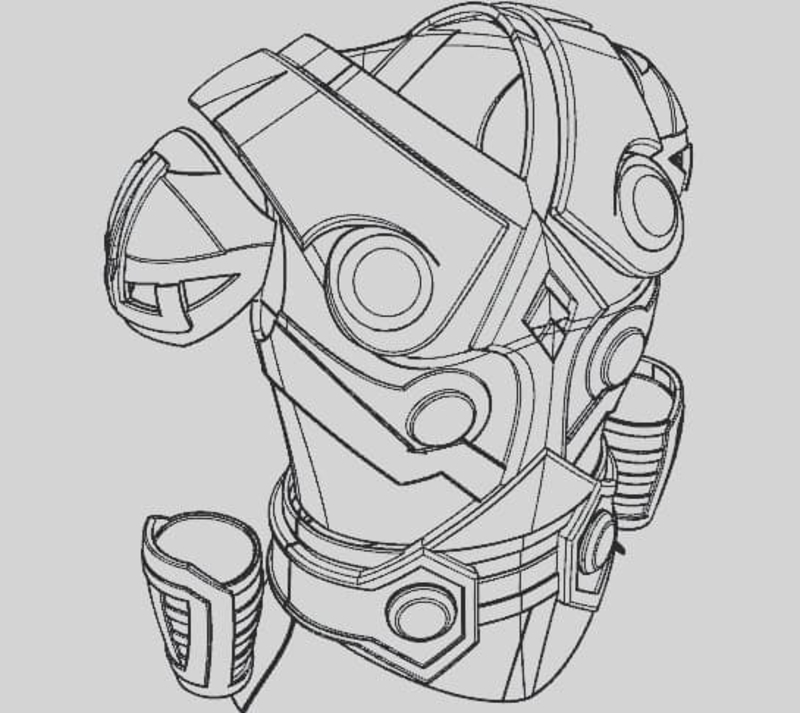 MCU ODINS ARMOR FROM THOR MOVIE 3D PRINT MODEL - Pinshape