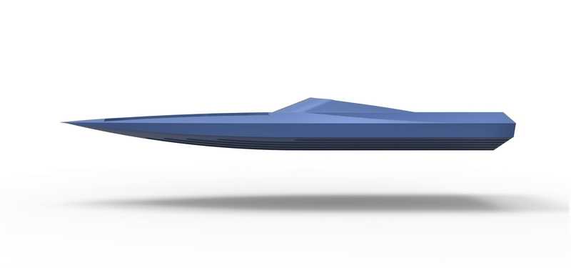 Speed boat hull Scale 1:24 - Pinshape