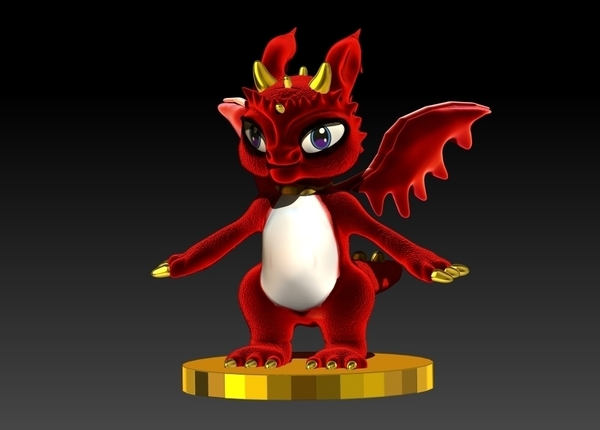 Dragon Action Figure Statue - Pinshape