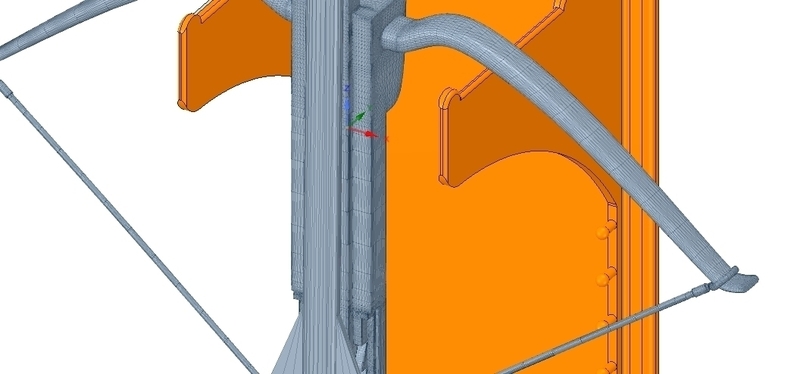 CROSSBOW mount bow and arrow holder suspension 3d print - Pinshape