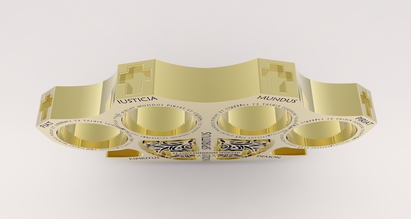 Holy Brass Knuckles - Pinshape