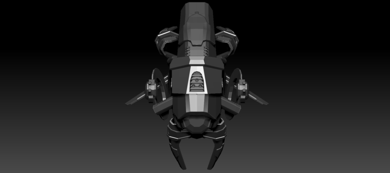 Cyber Space Alien miltary Drones - Pinshape