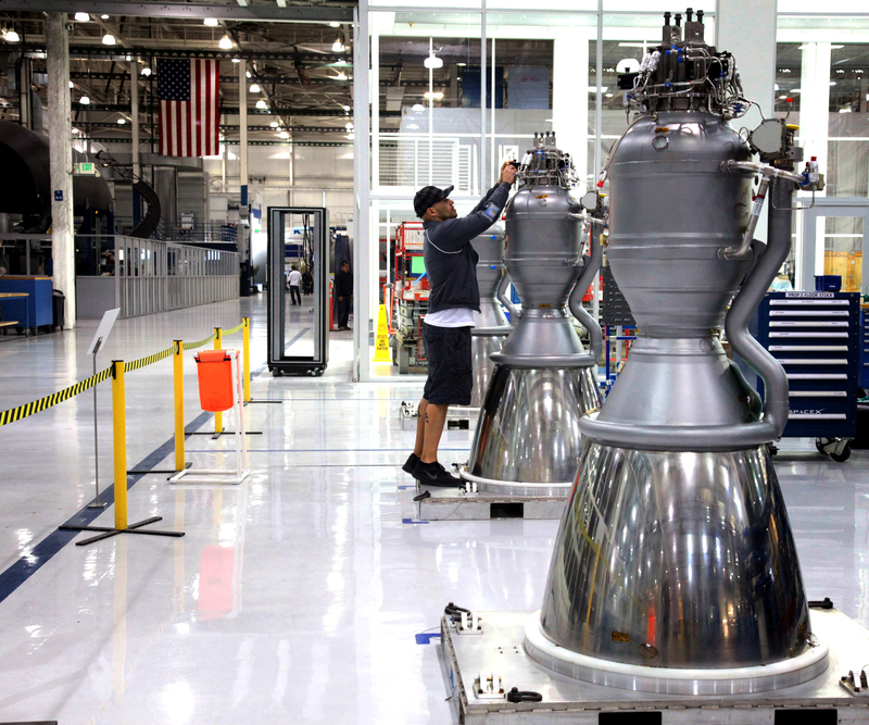 SpaceX Merlin 1D Rocket Engine - Pinshape