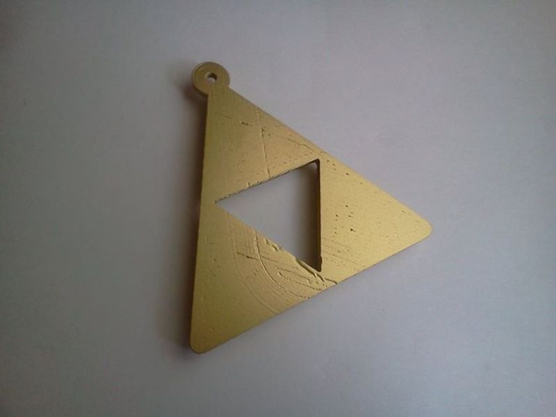 Zelda Triforce keyring - Pinshape
