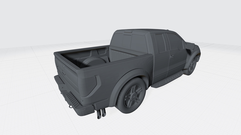 FORD RAPTOR F150 3D MODEL CAR CUSTOM 3D PRINTING STL FILE - Pinshape