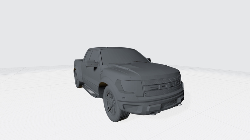 FORD RAPTOR F150 3D MODEL CAR CUSTOM 3D PRINTING STL FILE - Pinshape