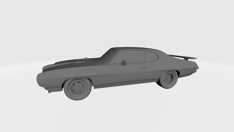 3D PRINTING MODEL OF PONTIAC GTO 1970 CAR STL FILE - Pinshape