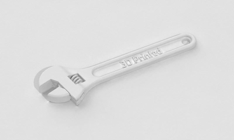Fully assembled 3D printable wrench - Pinshape