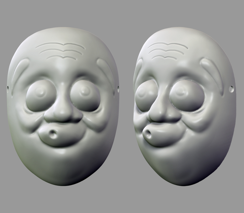 Death Note Mask Hyottoko L Costume Cosplay Halloween Helmet - Pinshape