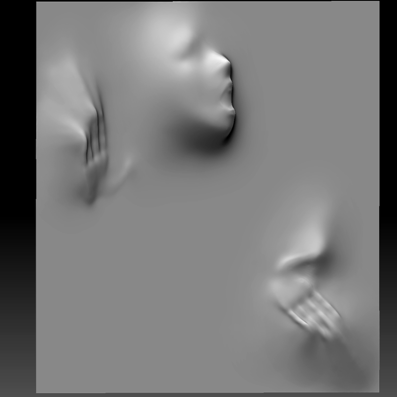 Girl screaming bas-relief STL file for CNC or 3D printing - Pinshape