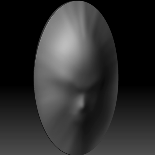 3D Printed Face on the wall bas-relief STL file for CNC by voronzov ...