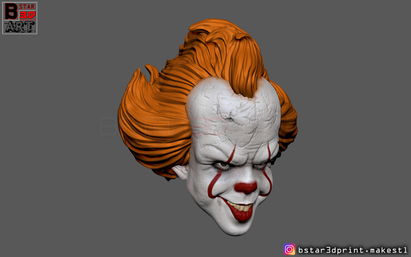 Penny Wise Mask - IT chapter Two 3D print model - Pinshape