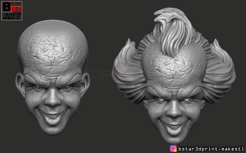 Penny Wise Mask - IT chapter Two 3D print model - Pinshape