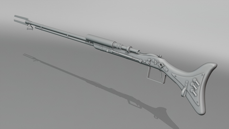 Tusken Cycler Rifle from Star Wars - Pinshape