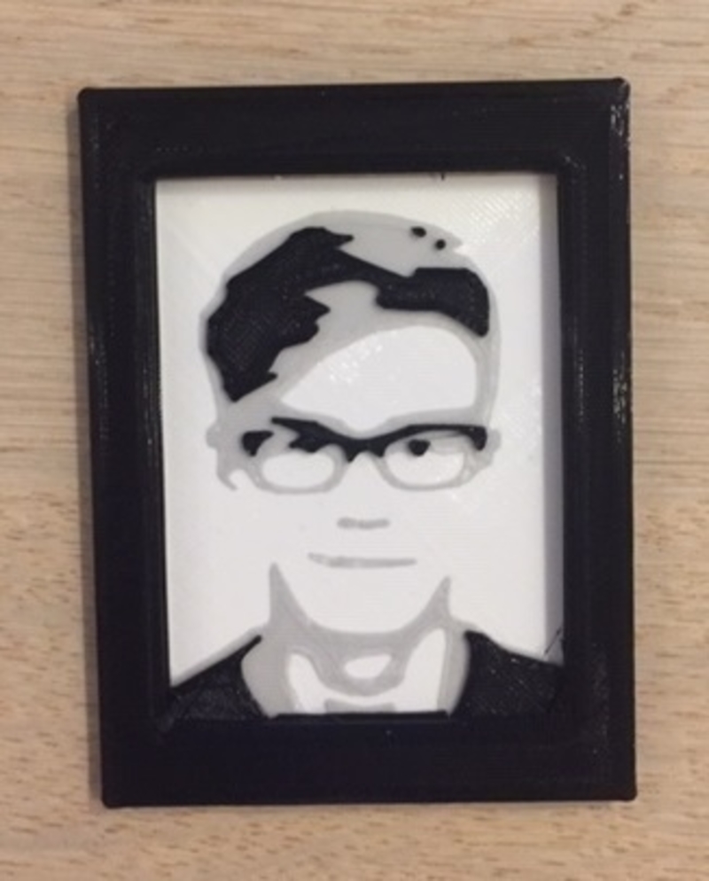 Custom 3d Portrait in a frame from the photo - Pinshape