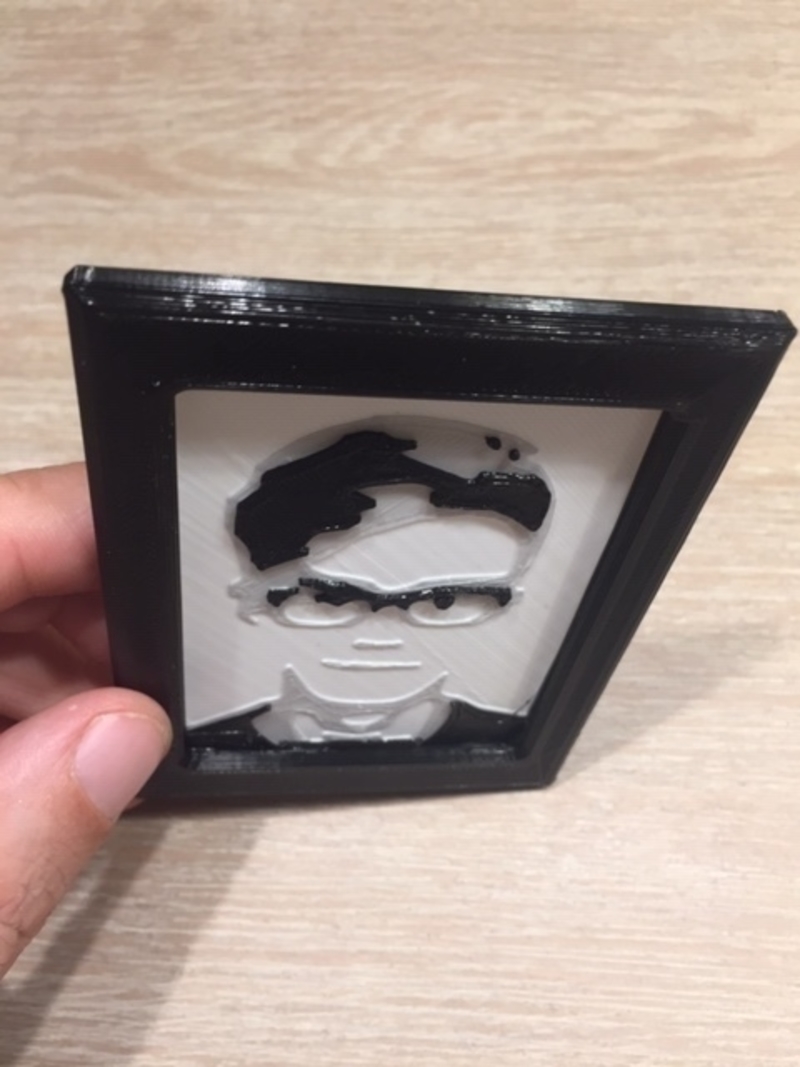 Custom 3d Portrait in a frame from the photo - Pinshape