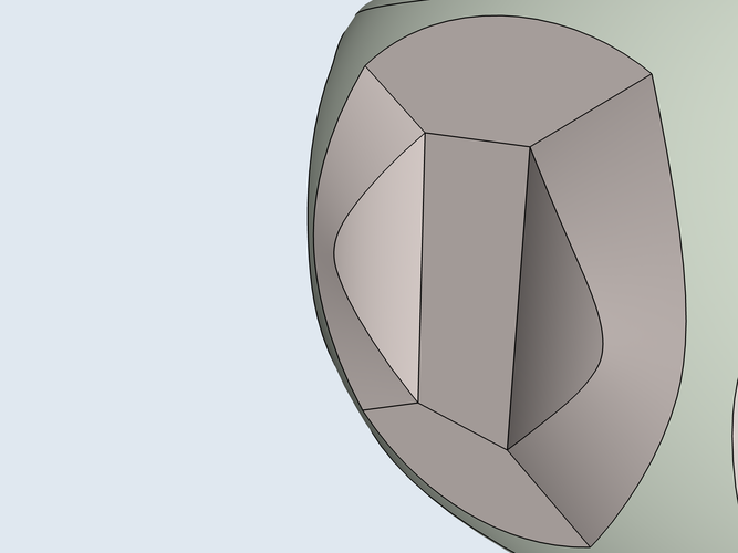 3D Printed Faceted Ring by Hibernvs | Pinshape