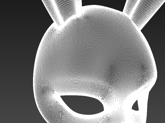 3D Printed Rabbit Mask by Baria CG | Pinshape