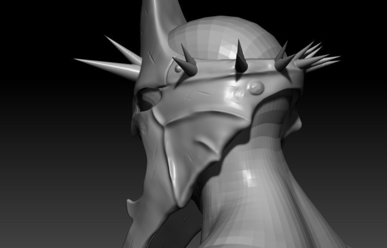 3D Printed The Witch King Helmet Mask By ShinPaburo Pinshape