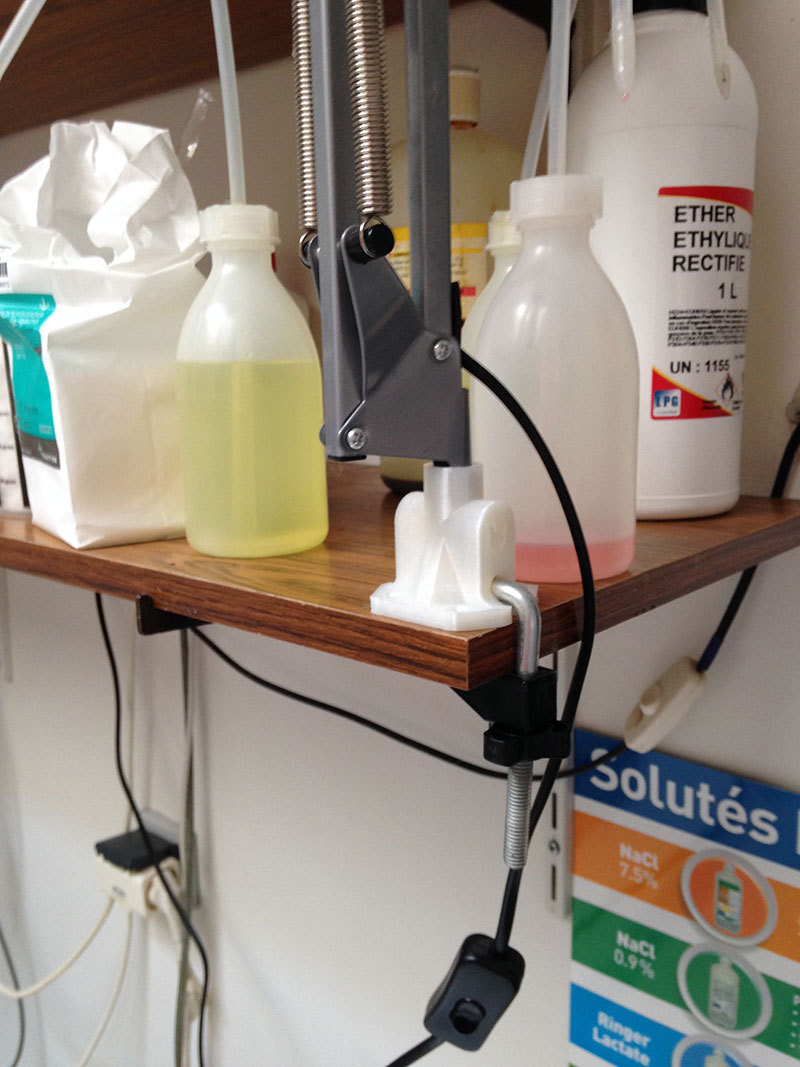 Desk lamp support - Pinshape