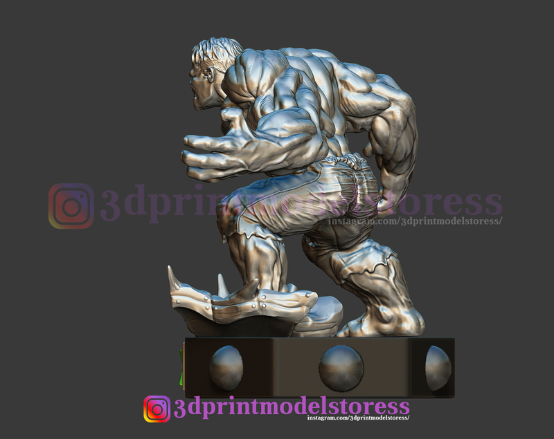 Super Hulk Marvel Comic Statue 3D Printable STL File - Pinshape