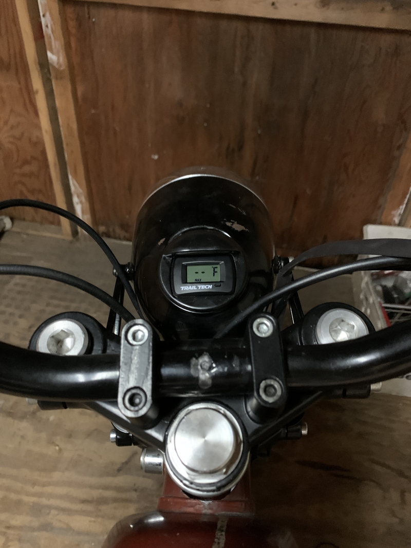 Bullet Headlight Trail Tech Digital Gauge V2 with Light Affect - Pinshape