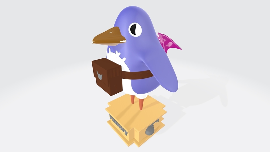 3D Printed Prinny Statue by Colossal Beasts | Pinshape