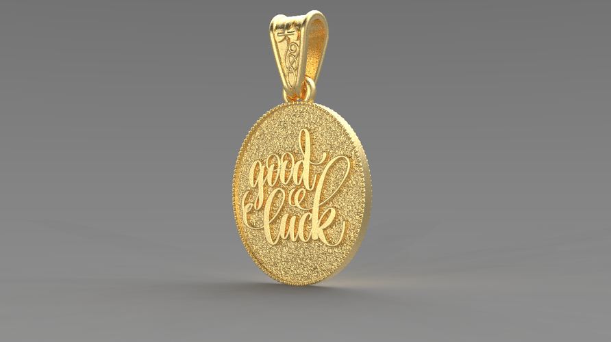 3D Printed PENDANT GOOD LUCK 3D print model by HOMESTUDIOS | Pinshape