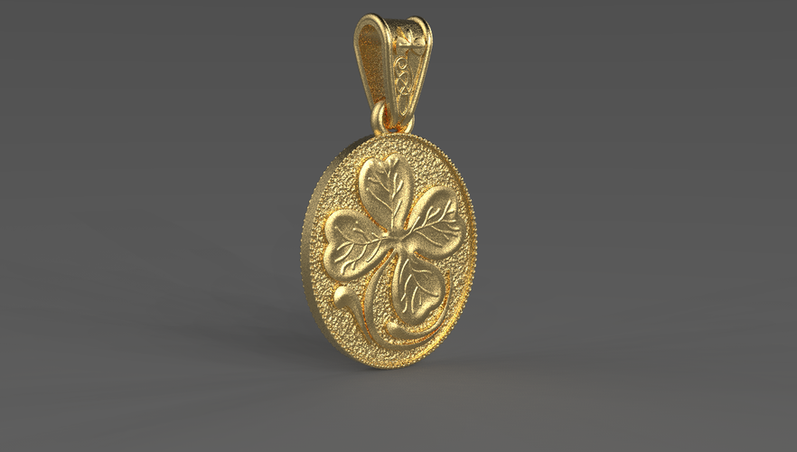 3D Printed PENDANT GOOD LUCK 3D print model by HOMESTUDIOS | Pinshape