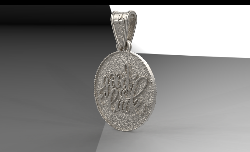 3D Printed PENDANT GOOD LUCK 3D print model by HOMESTUDIOS | Pinshape