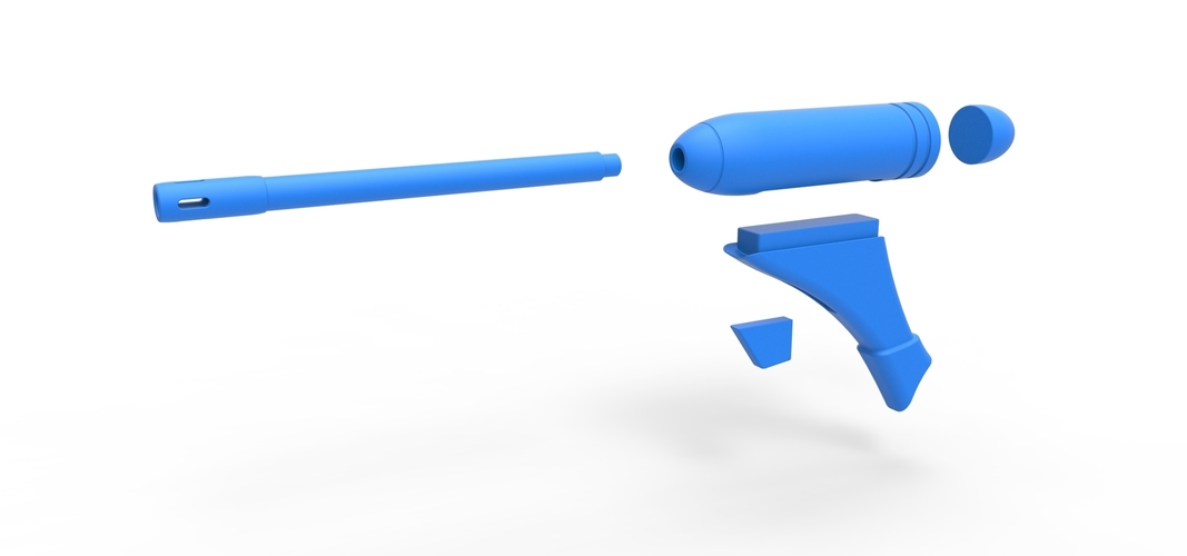 3D Printed Blaster pistol ELG-3A from the movie Star Wars by ...