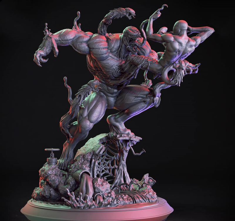 VENOM vs SPIDERMAN - 3D Print Model - Pinshape