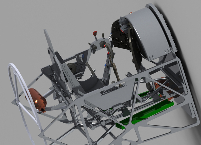 3D Printed Hawker Typhoon cockpit dashboard RC plane by xavier_maggiani ...