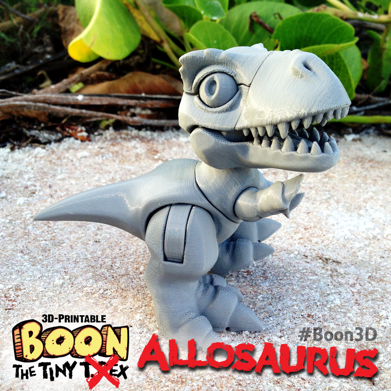 Boon the Tiny T. Rex: Allosaurus UpKit (Arms ONLY) 3DKitbash.com - Pinshape