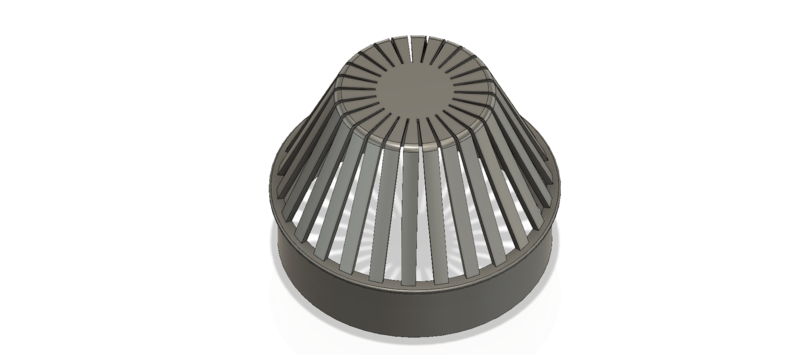 Rainwater Outlet Grill 70mm for protection trap 3d-print - Pinshape