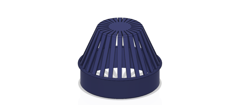 Rainwater Outlet Grill 70mm for protection trap 3d-print - Pinshape