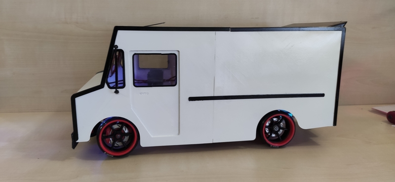 Delivery Van Rc 1/10 Rc Body - Pinshape