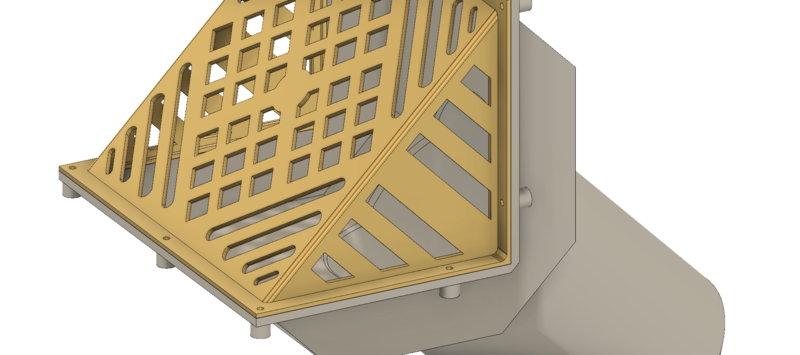 Rainwater roof Parapet Drain w Grade L Grating trap - Pinshape