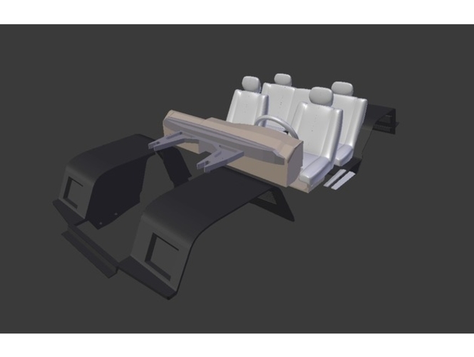 3D Printed Axial JEEP SCX10 II. fenders and interior by Luboš Hort ...