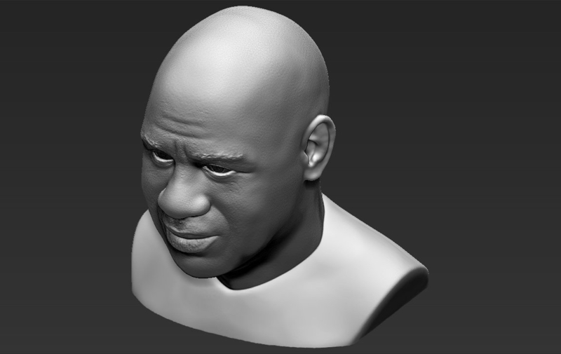 Magic Johnson bust 3D printing ready stl obj - Pinshape