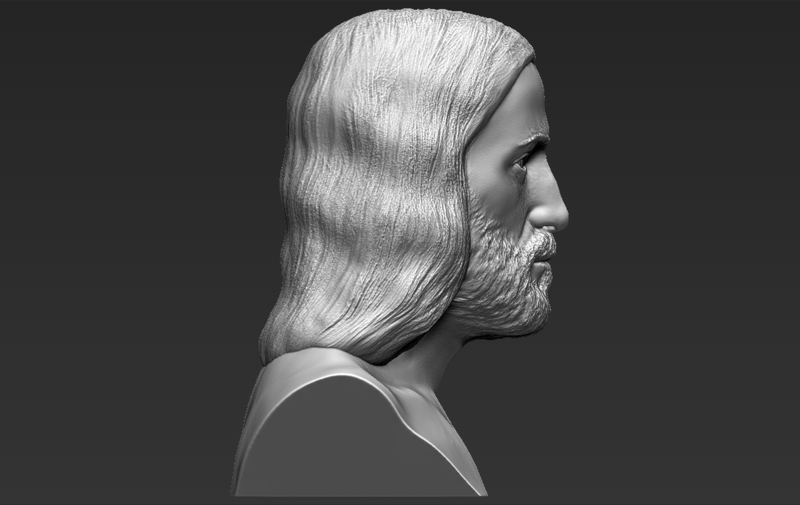 Jesus reconstruction based on Shroud of Turin 3D printing ready - Pinshape